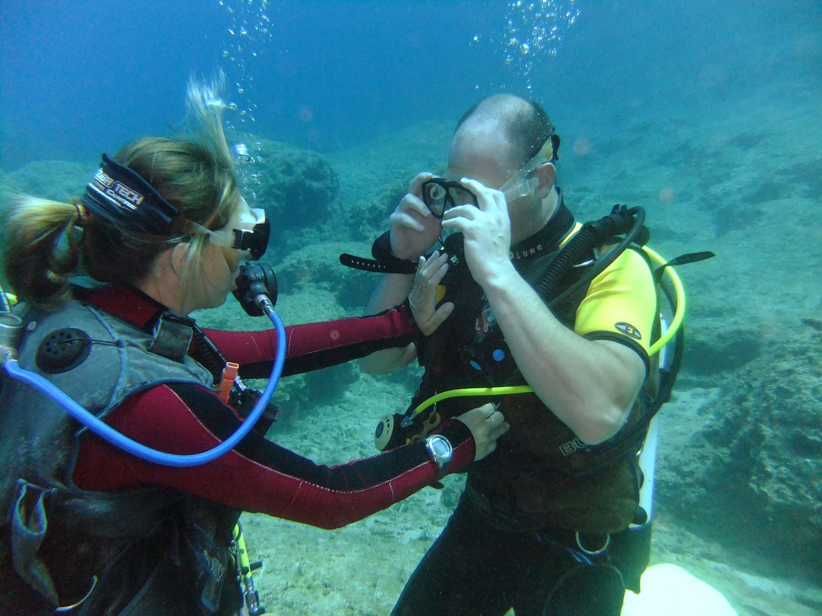 Scuba Tech Diving Centre, Cyprus: 3m Microdive Certifications- Good ...