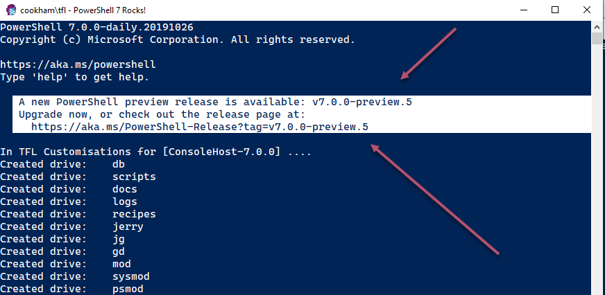 Under The Stairs: PowerShell 7 Preview 5 Ships