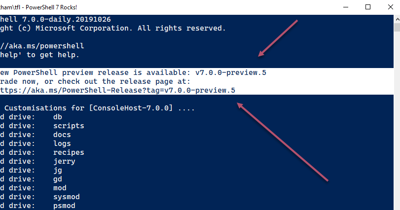 Under The Stairs: PowerShell 7 Preview 5 Ships