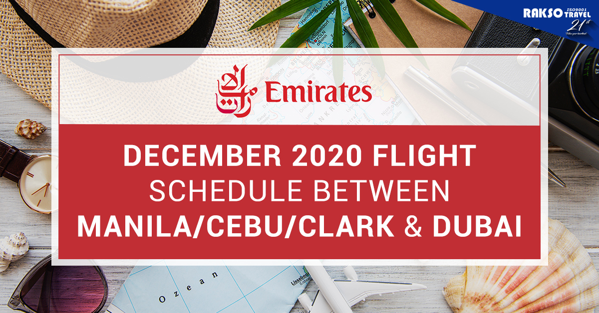 [TRAVEL ADVISORY] Emirates December 2020 Flight Schedule between Manila ...
