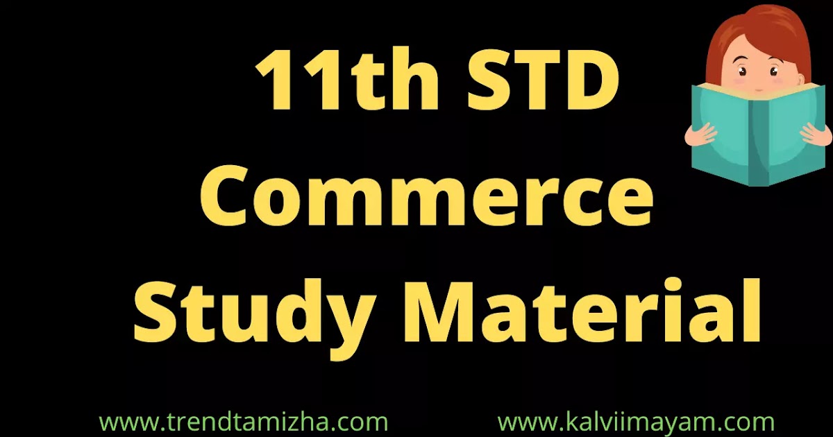 11th Commerce Study Materials Chapter 30 and 31
