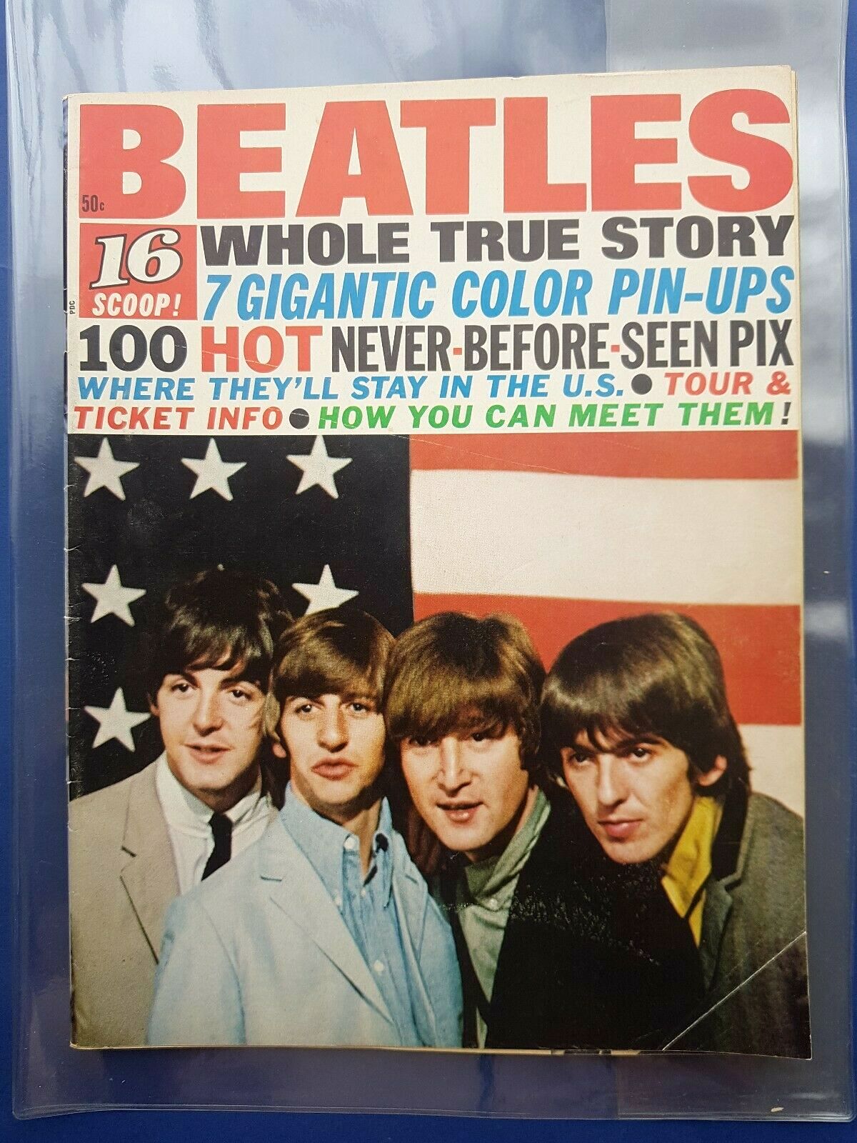 Vintage Beatles mag: 16 Scoop! - The Whole Story