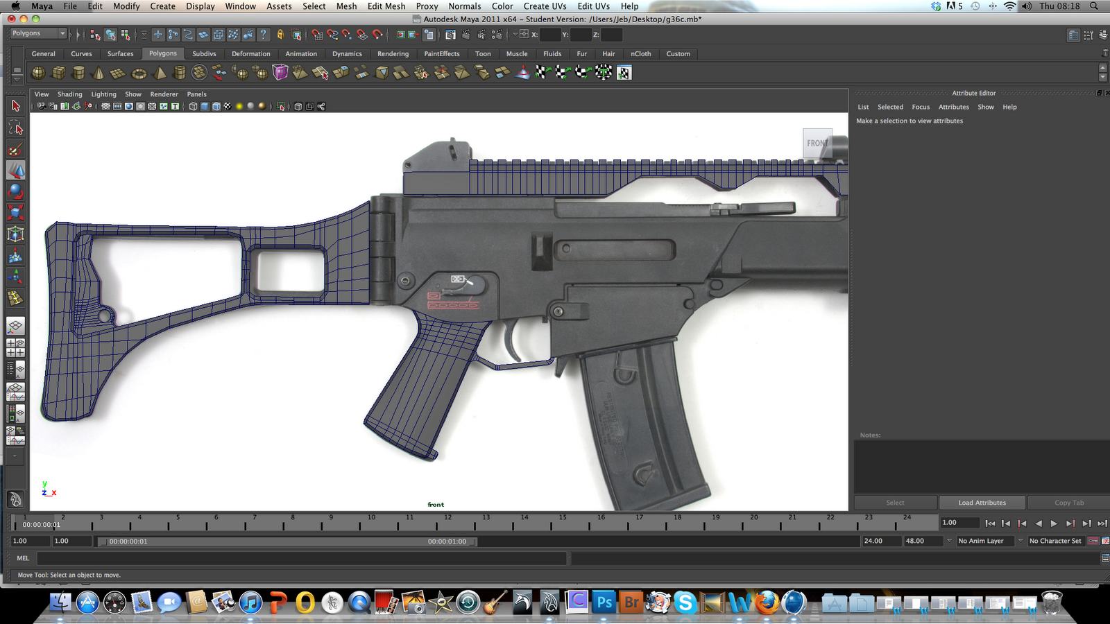 BA6 Independant Study: How I model guns in Maya