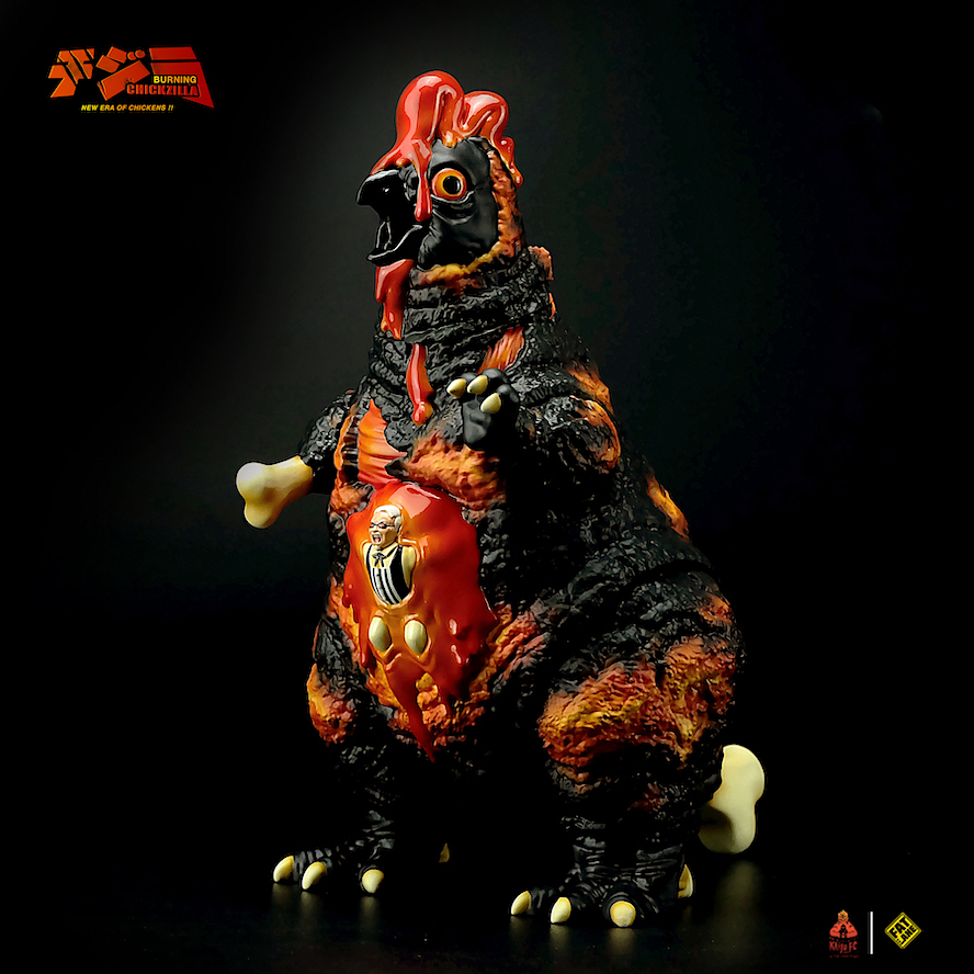 THE CHICKZILLA (Burning Version) by Fat Lane Toys