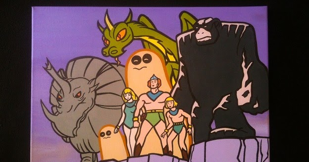 Jdtoonart Cartoon and Comic pop art Paintings: Herculoids
