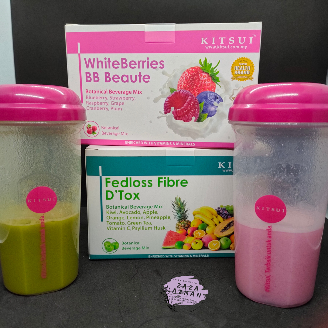 KITSUI WHITEBERRIES BB BEAUTE & KITSUI FEDLOSS FIBRE D'TOX | ZAZA'S REVIEW