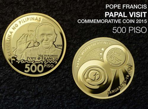 BSP Issues Coins for Pope Francis Visit | Lunaticg Coin