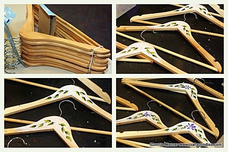crafty goodies: Try It Tuesday~painting hangers!