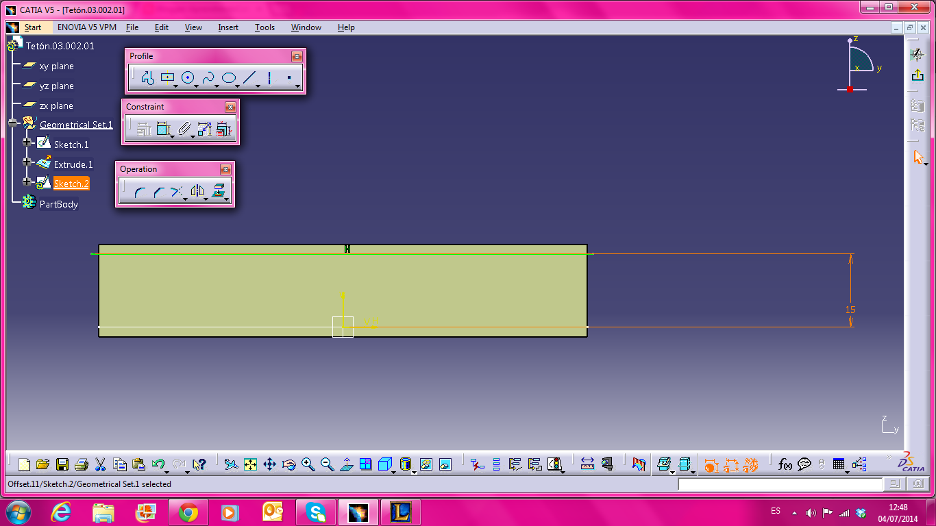 AprendiendoCatiaV5: Tetón(Shape)