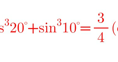Prove that: cos³20° +sin³10° = 3/4 (cos20°-sin10°) | Values of ...