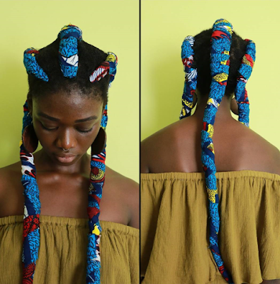 Will you rock these Ankara wax braids?