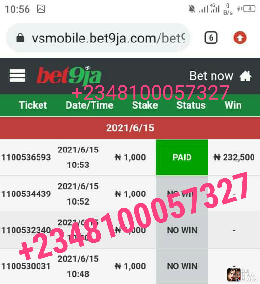 Bet9ja virtual cheat and correct scores, 100% sure.