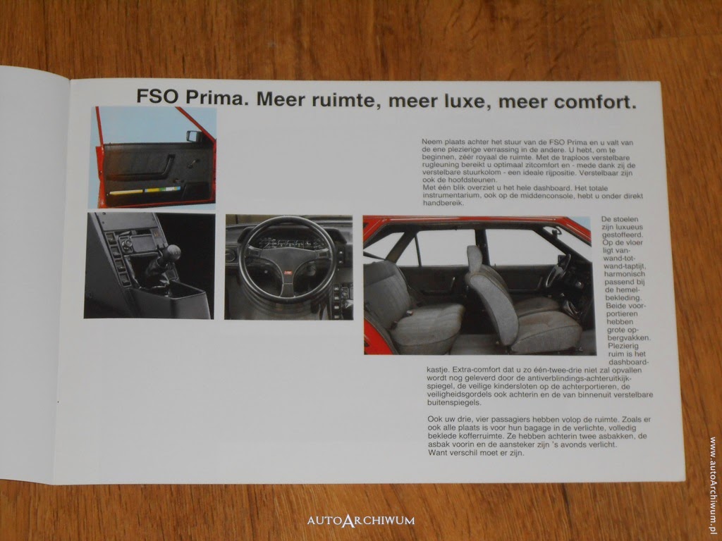 autoArchiwum | CZYTELNIA: FSO POLONEZ / PRIMA - PREZENTACJA PROSPEKTÓW ...