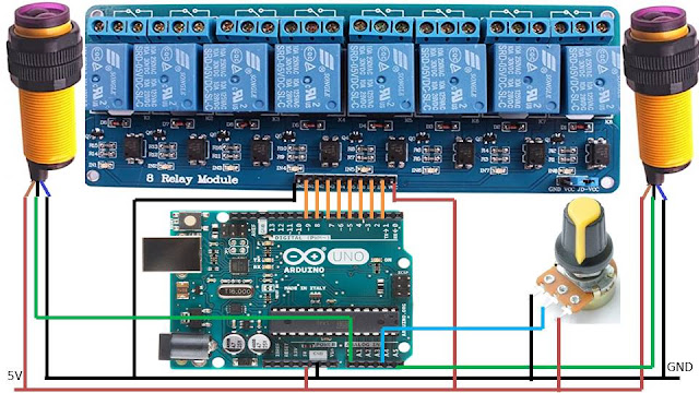 Arduino Tutorial by Manmohan Pal: Automatic Staircase lights using ...