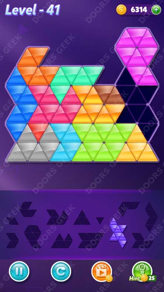 Block! Triangle Puzzle Champion Level 41 Solution ~ Doors Geek
