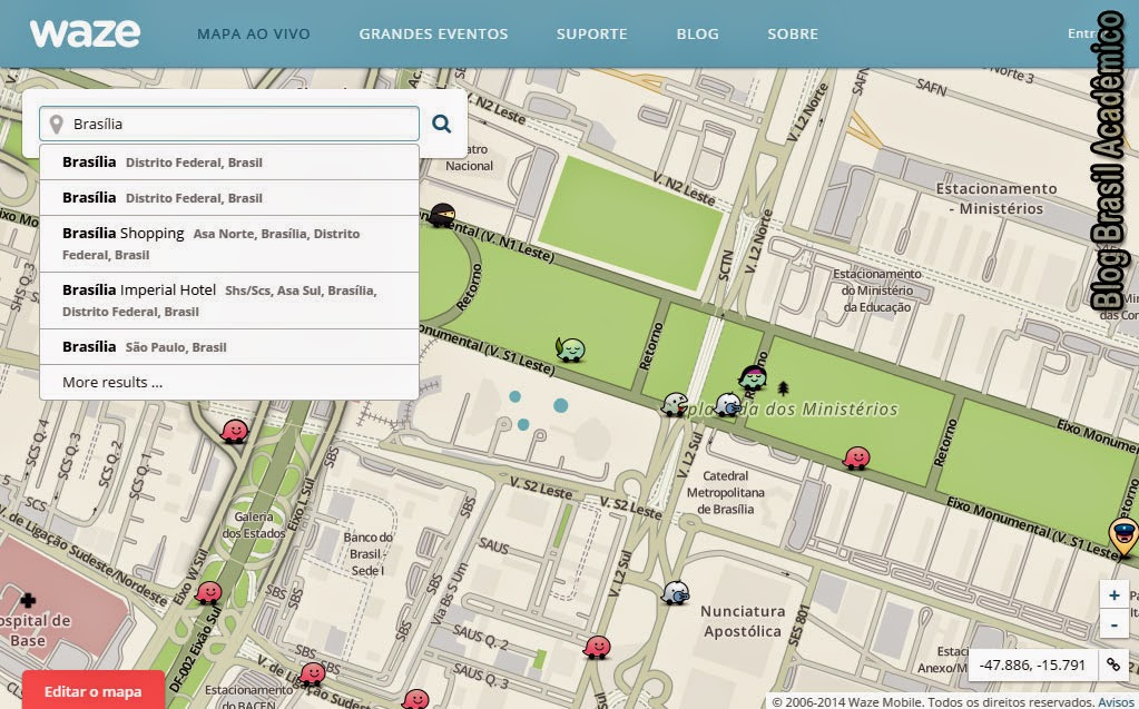 Como colocar uma mapa Waze em seu blog ou site