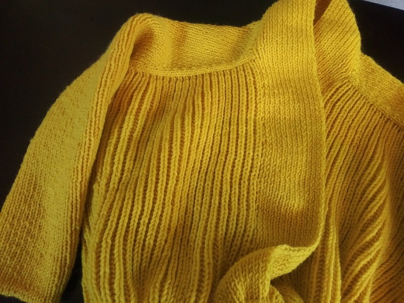 close knit: Yellow Sweater