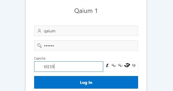Qaium's IT Demonstration: How to add Captcha In Your Login Page in ...