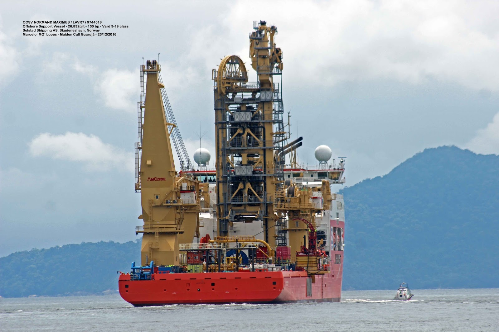 Santos Shiplovers: OCSV Normand Maximus / LAVR7 - Leaving Santos, bound ...
