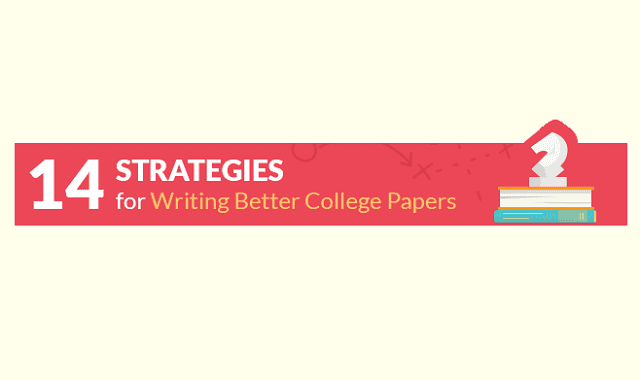 14 Strategies for Writing Better College Papers #infographic - Visualistan