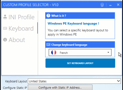 MDT Custom profile selector: A PowerShell tool to select an external ...
