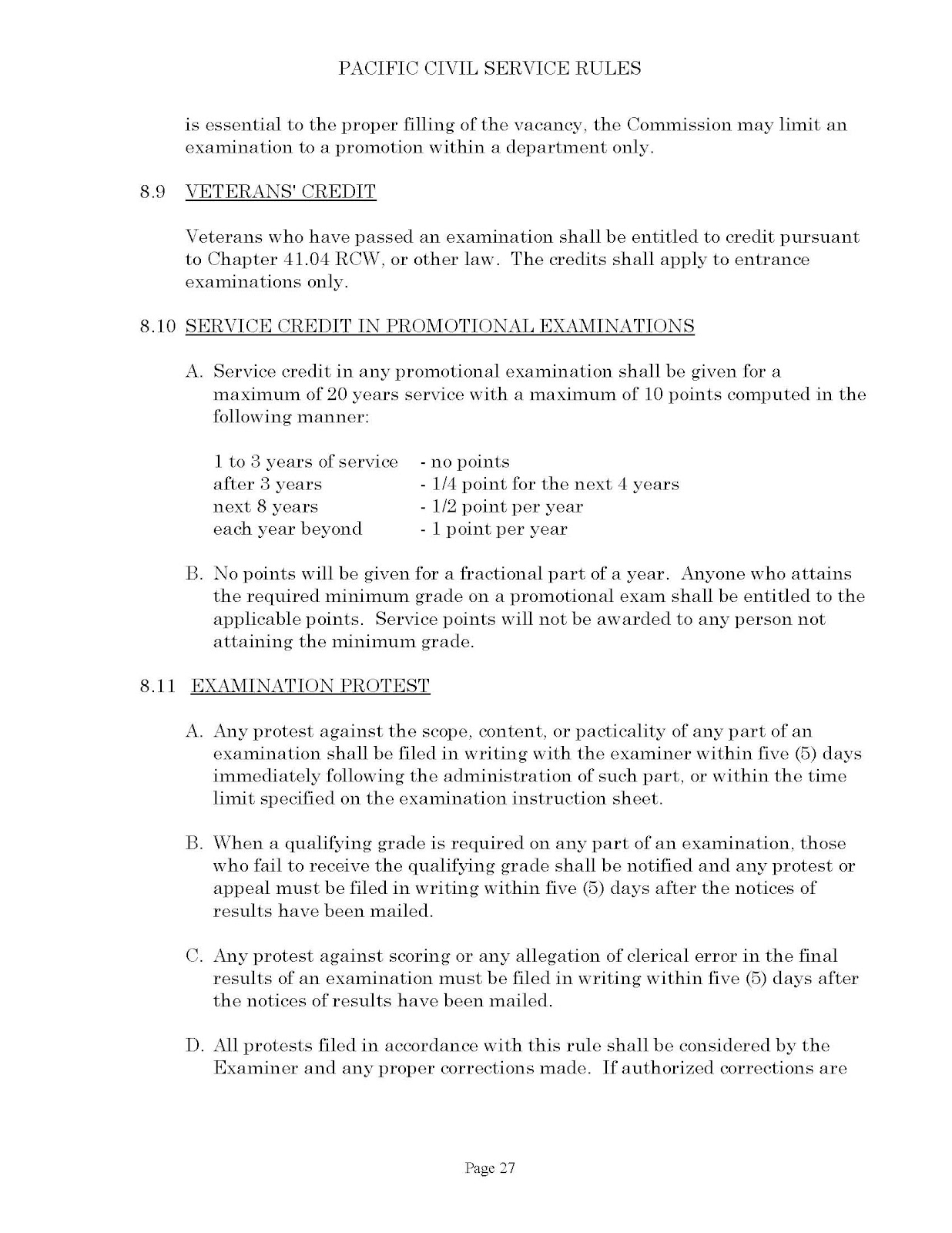 Committee To Recall Cy Sun: Civil Service Rules