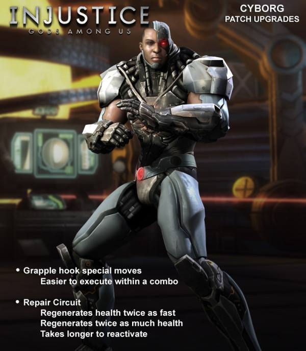 FightVG: Quick Pic: Some Cyborg changes for Injustice: Gods Among Us ...