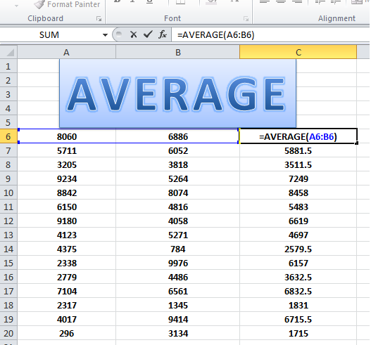 HOW TO FIND AVERAGE IN EXCEL - Science Universe