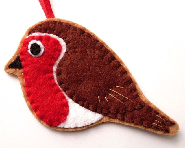 Bugs and Fishes by Lupin: New in My Shop: Felt Robins Tutorial (& Robin ...