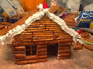 The M and N Project: Day 2: Log Cabin Pretzel House
