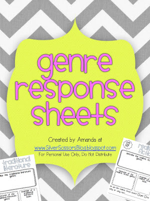 Silver Scissors: Introducing..... Genre Response Sheets!