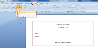 Cara Membuat Surat Masal pada Ms Word Dengan Mudah - Panduan Belajar Ms ...