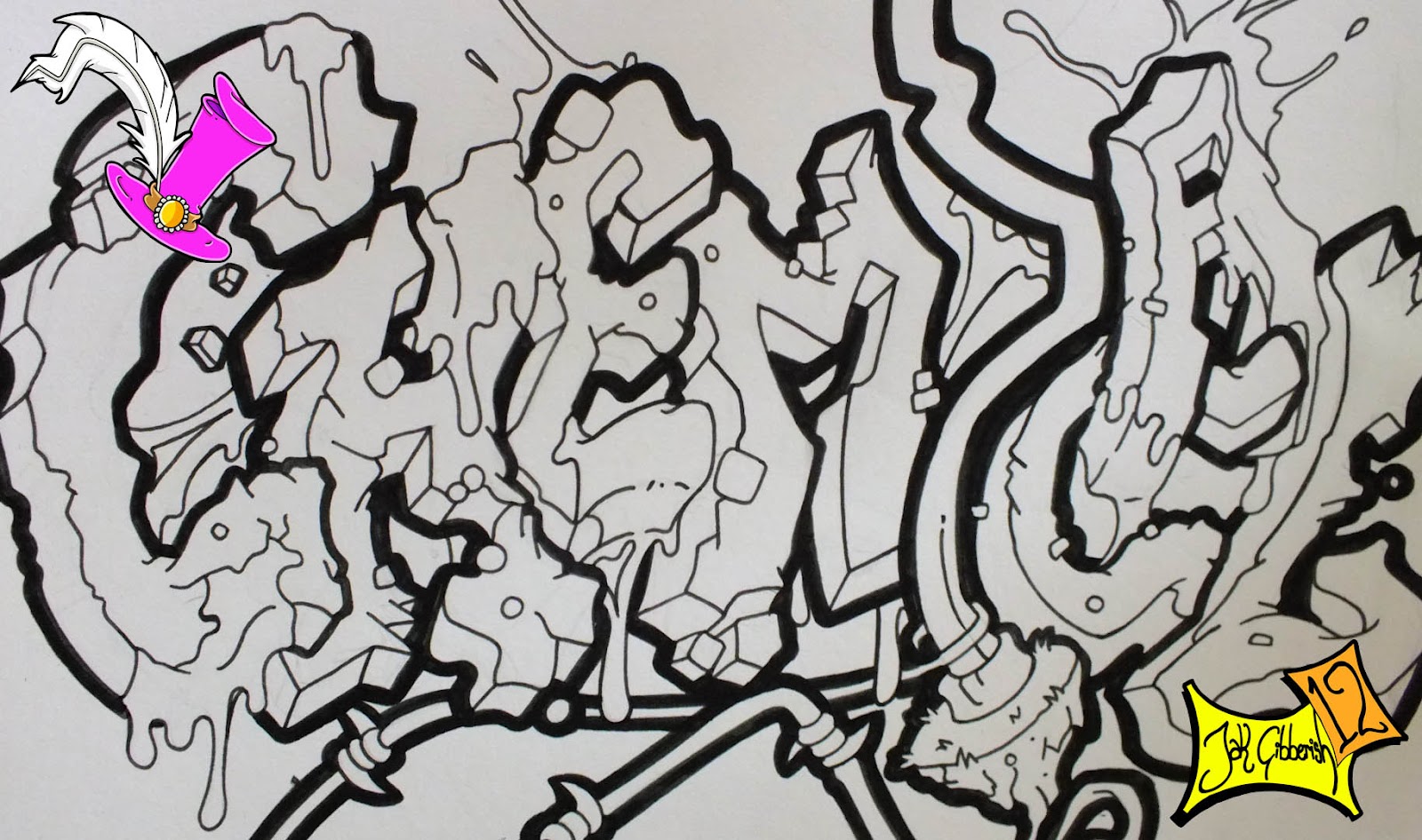 Jak's Ink Splattered blog!: Chemical Graff Tags!