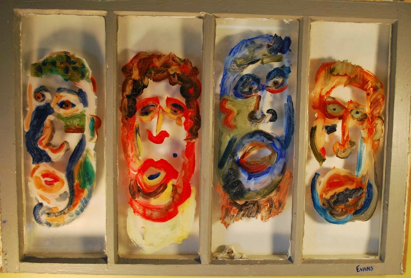 Tim Evans Art: Four Faces 2