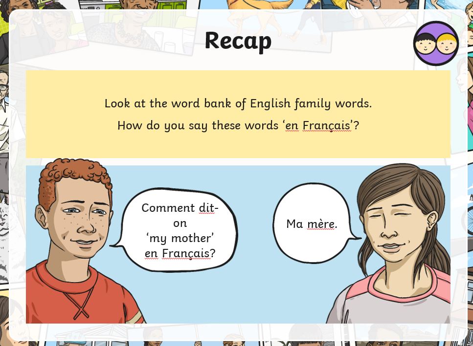 Year 3: French - My Family