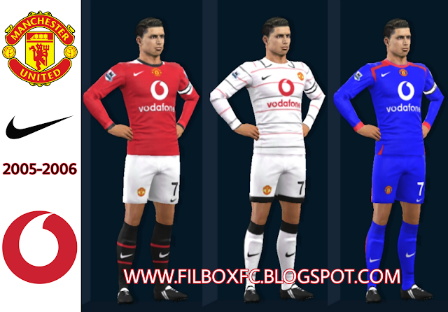 KIT DLS MANCHESTER UNITED 2005-2006 - RAJA FILBOX