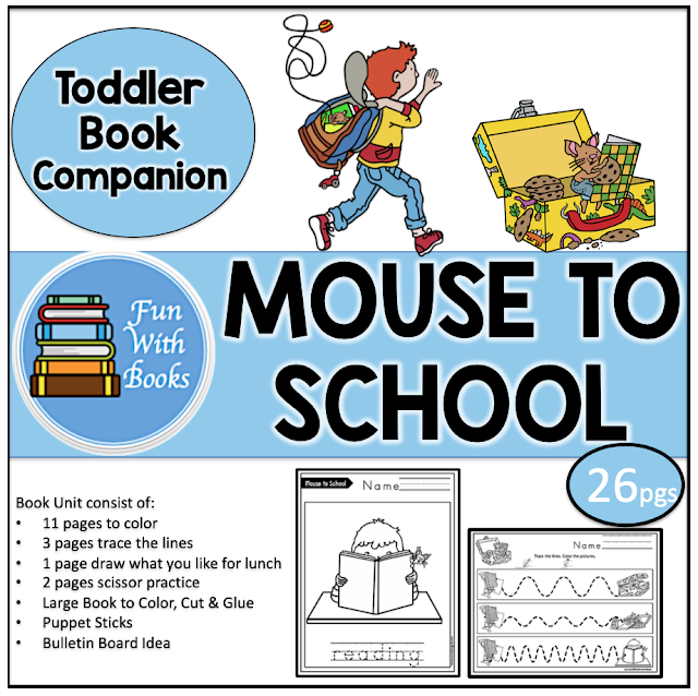 IF YOU TAKE A MOUSE TO SCHOOL TODDLER BOOK COMPANION ~ Book Units by Lynn