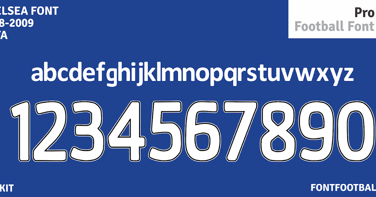 Chelsea 2008-2009 Font