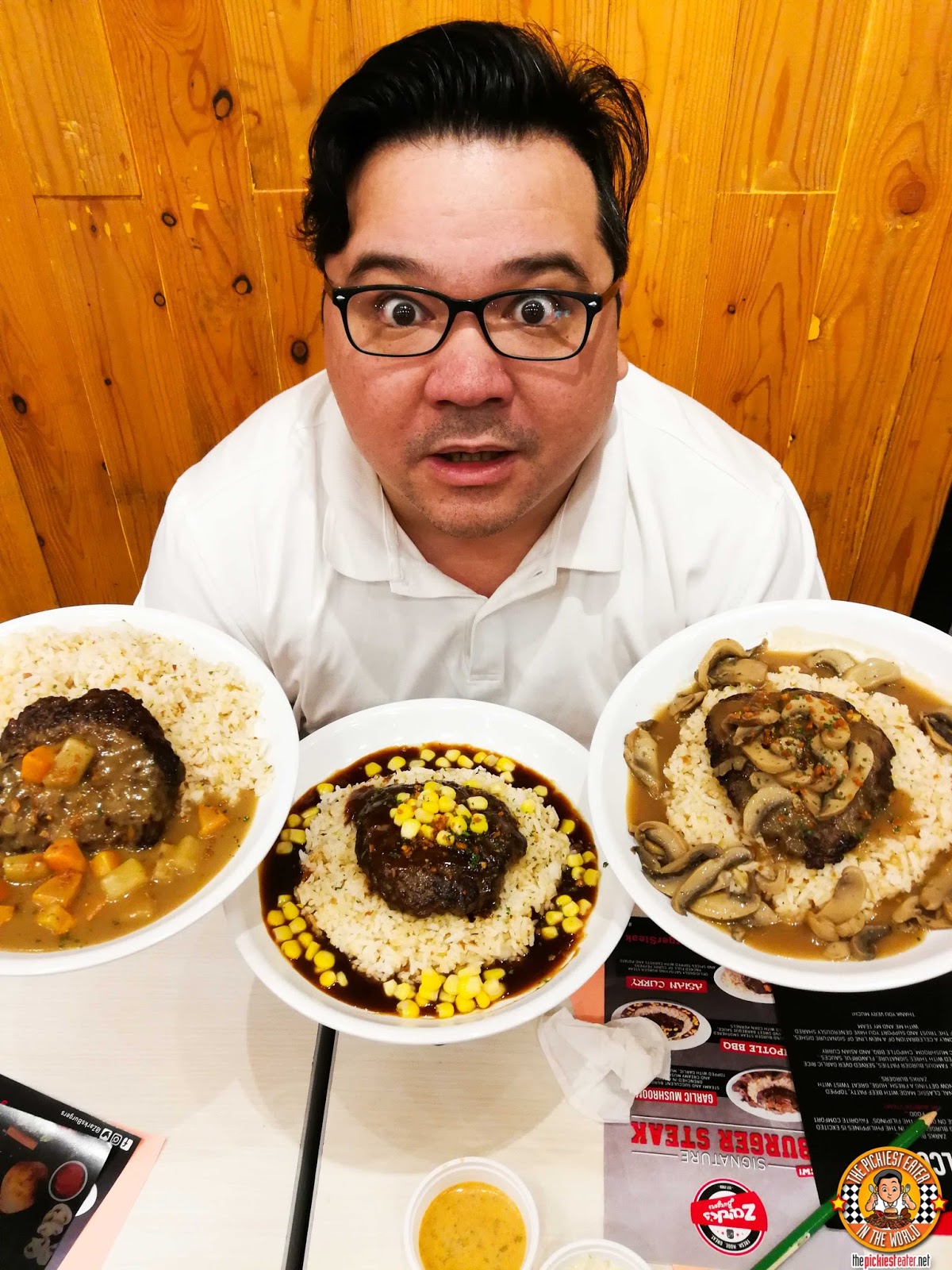 THE PICKIEST EATER IN THE WORLD: BEHOLD: ZARKS NEW SIGNATURE BURGER STEAKS!