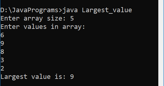 Java Largest Value In Array java-largest-value-in-array