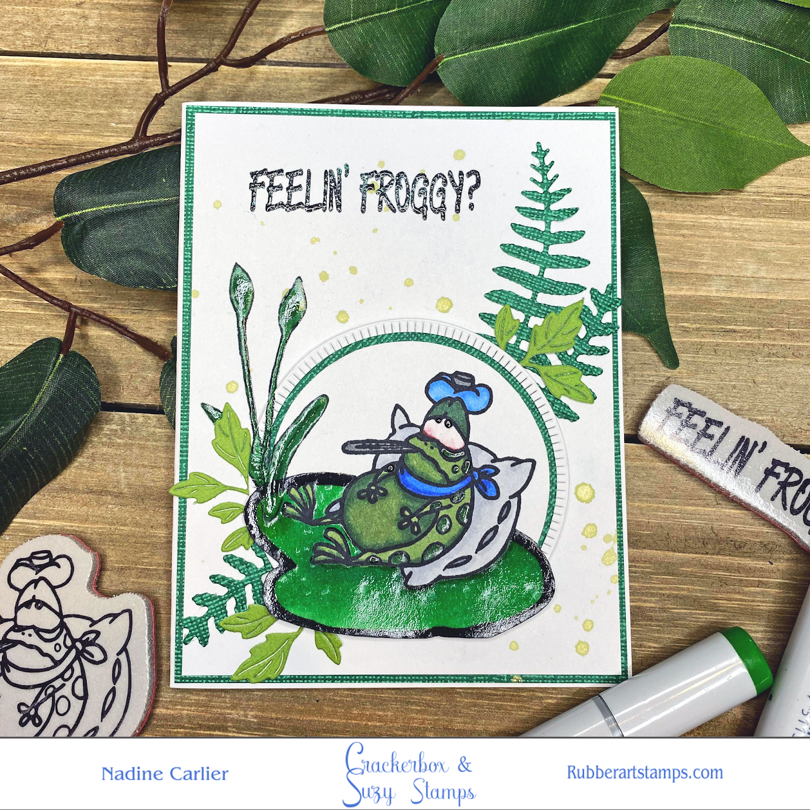 Feeling Froggy Get Well Card ~ Nadine Carlier
