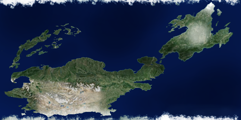 Science Fiction Planet Map