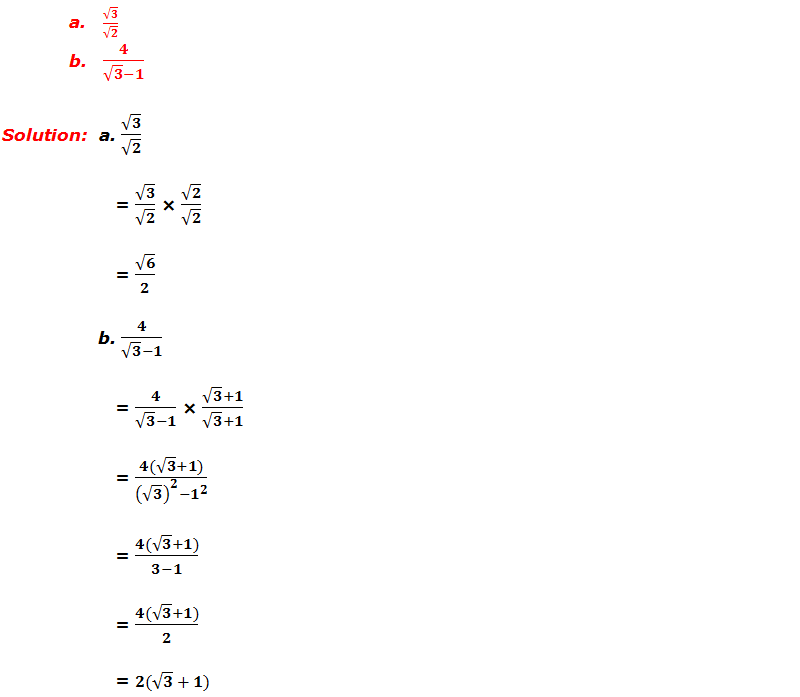 10 Math Problems: Surds