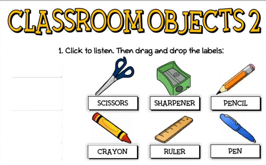 FIRST GRADE CLASS OBJECTS -JULY 26TH 2021