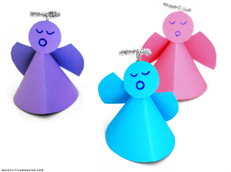 Paper Cone Angel Template at Bianca Agnes blog