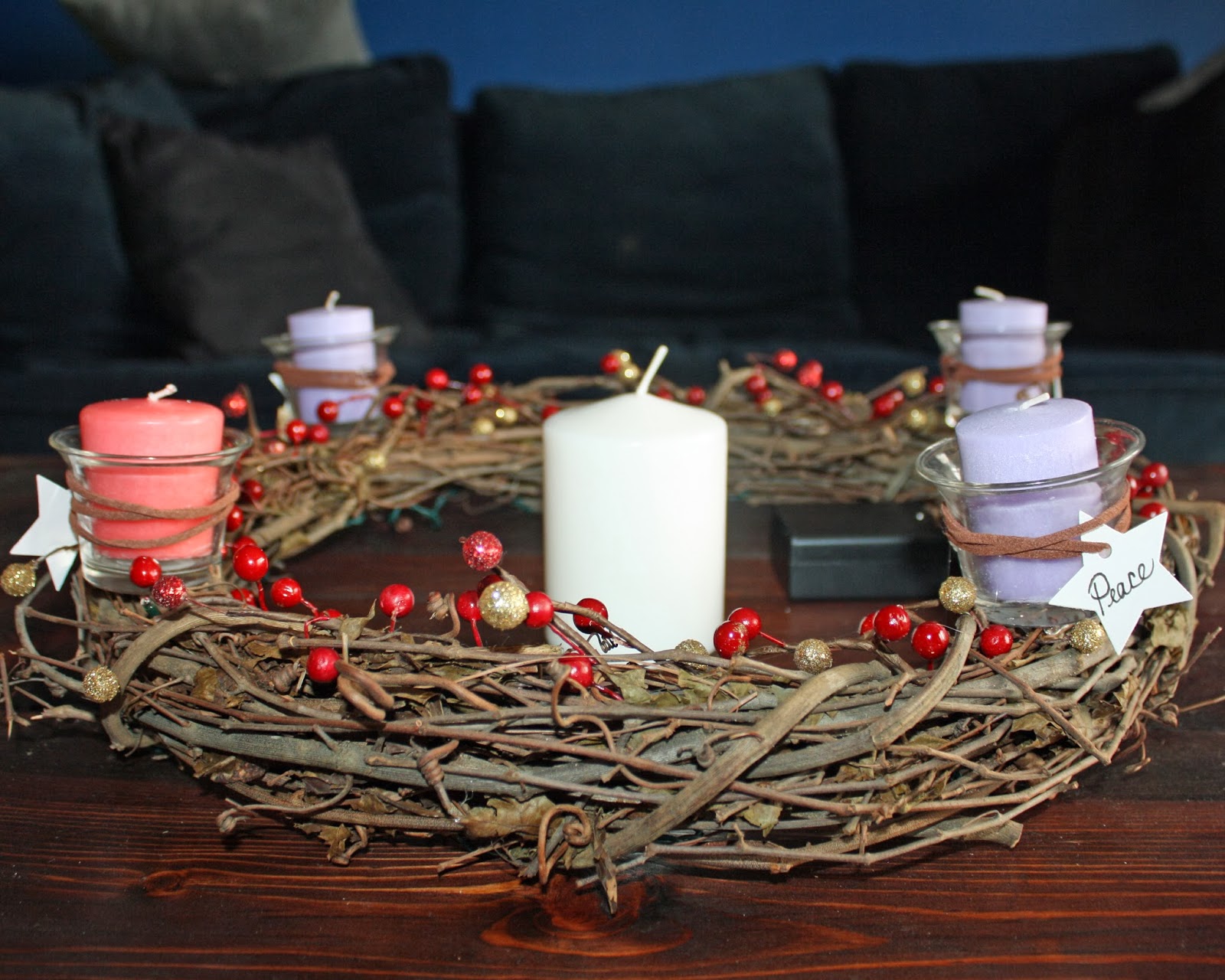 Talk and Tea Leaves: Make it: Advent wreath