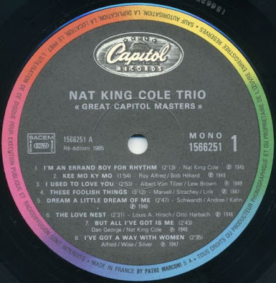Be Bop Wino: The Nat "King" Cole Trio - Great Capitol Masters