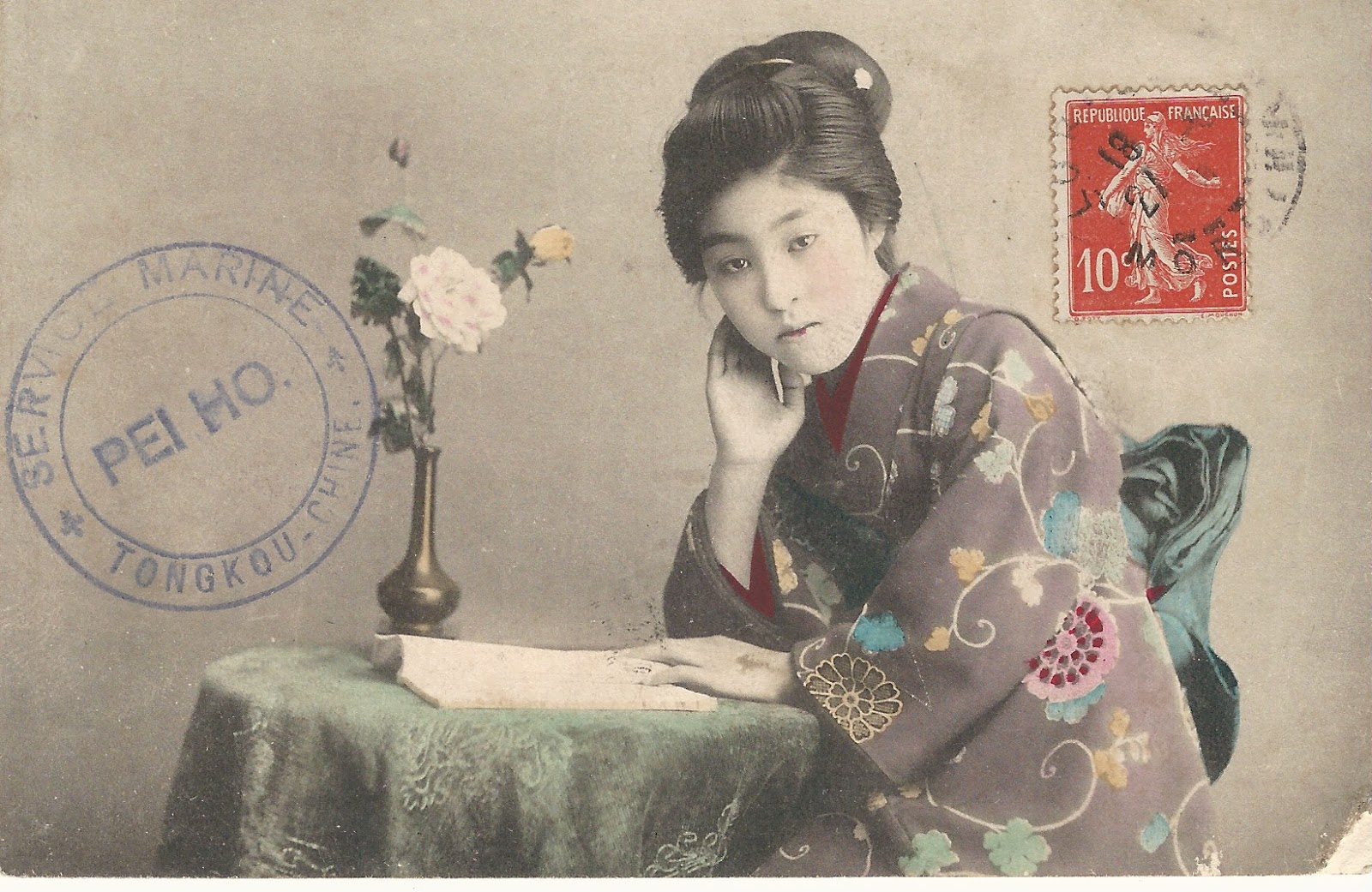 La Marcophilie Navale Envelopmer: Canonnière PEI HO Chine Tangkou forts ...