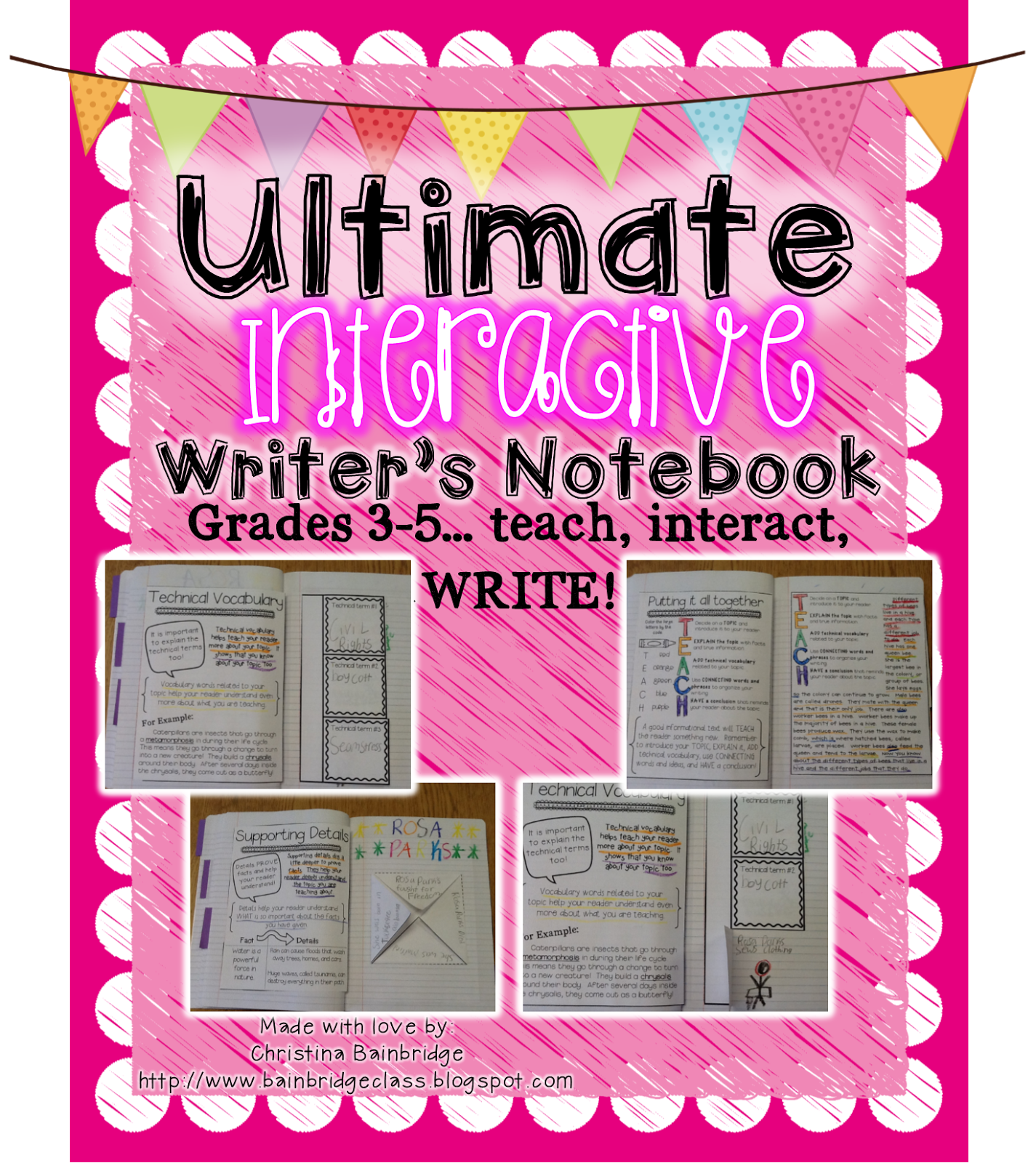 Welcome to the UNI-corner: Interactive Writer's Notebook {New!... Yay!!!}