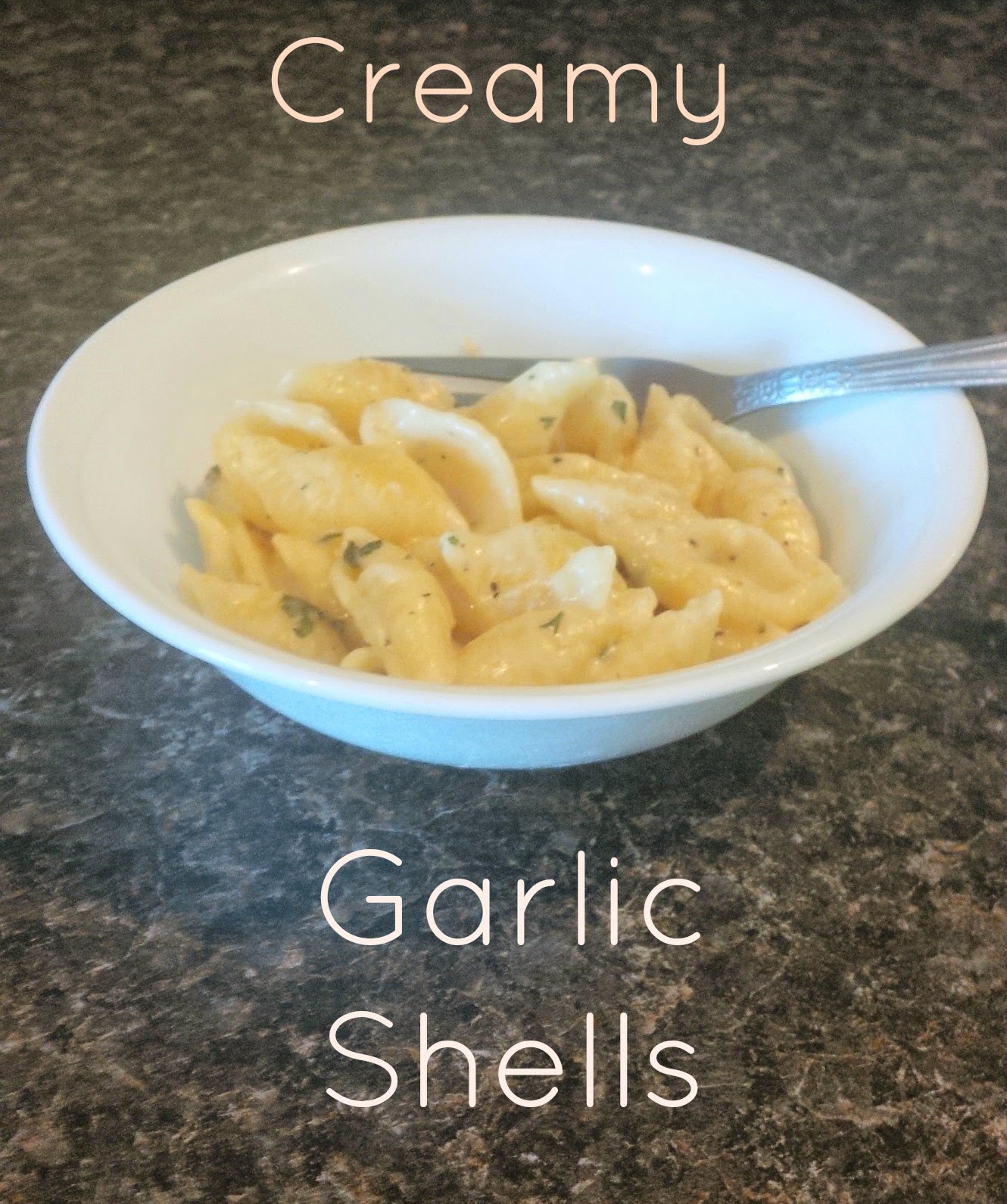 A Young Mom's Home: Creamy Garlic Shells